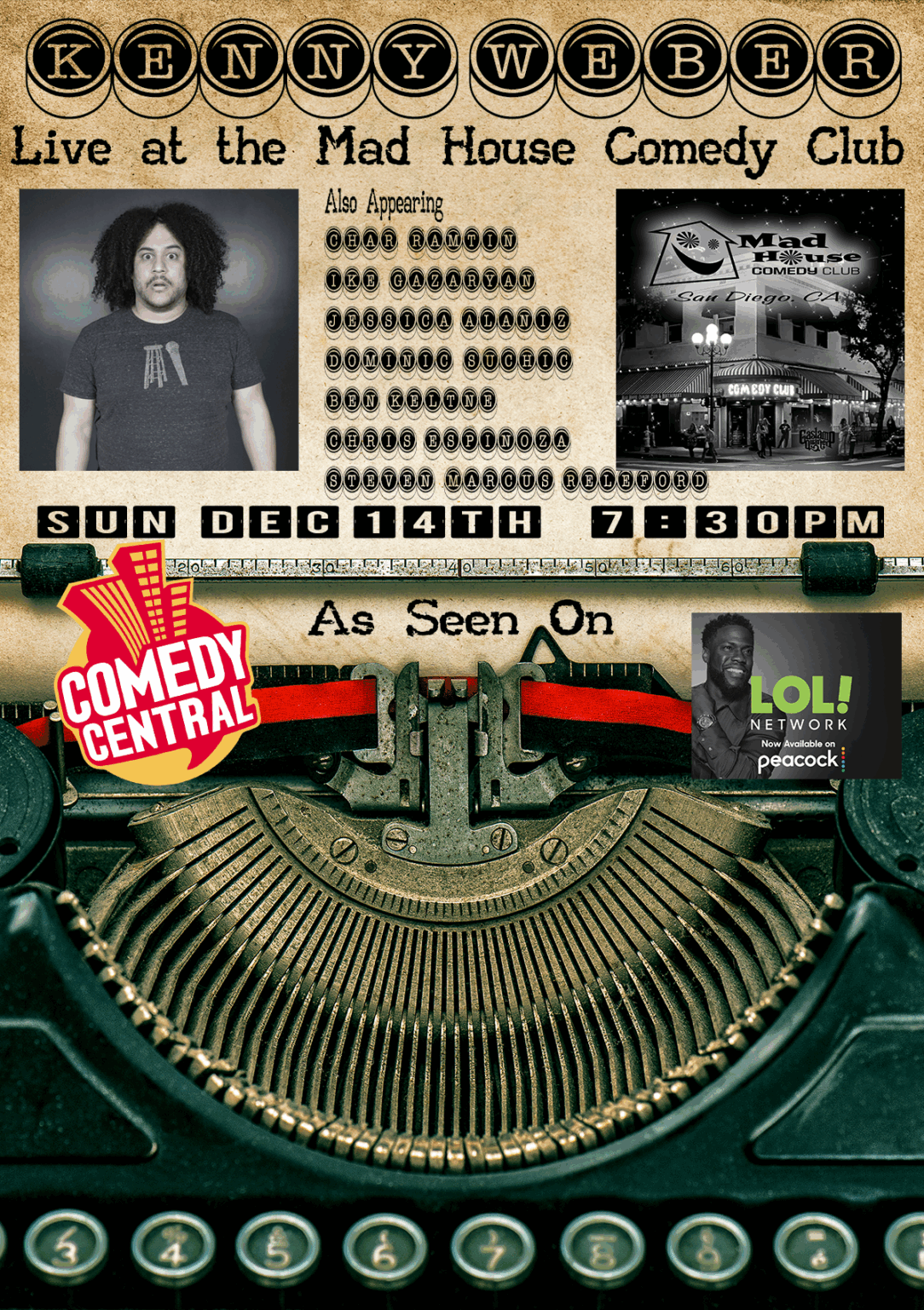 Mad House Comedy Club – San Diego CA