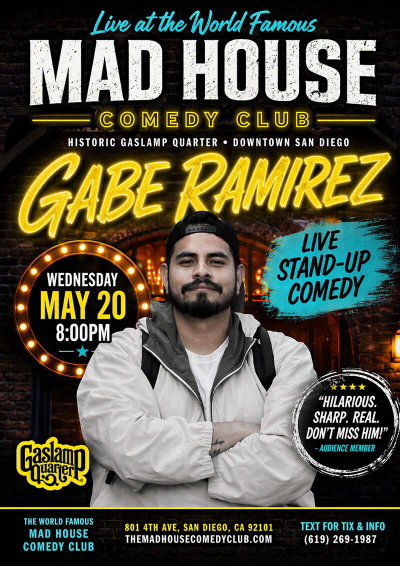Mad House Comedy Club – San Diego CA